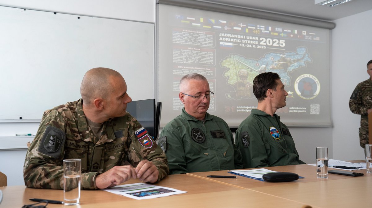 Na Brniku predstavili mednarodno vojaško vajo Jadranski udar 2025 ...